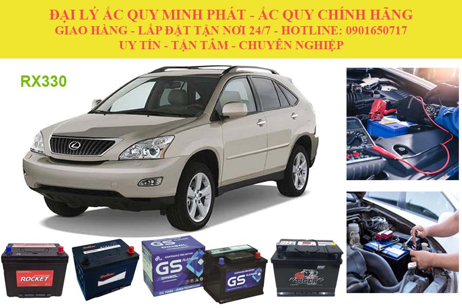ẮC QUY Ô TÔ LEXUS RX330 CHÍNH HÃNG - GIÁ TỐT- UY TÍN TP.HCM